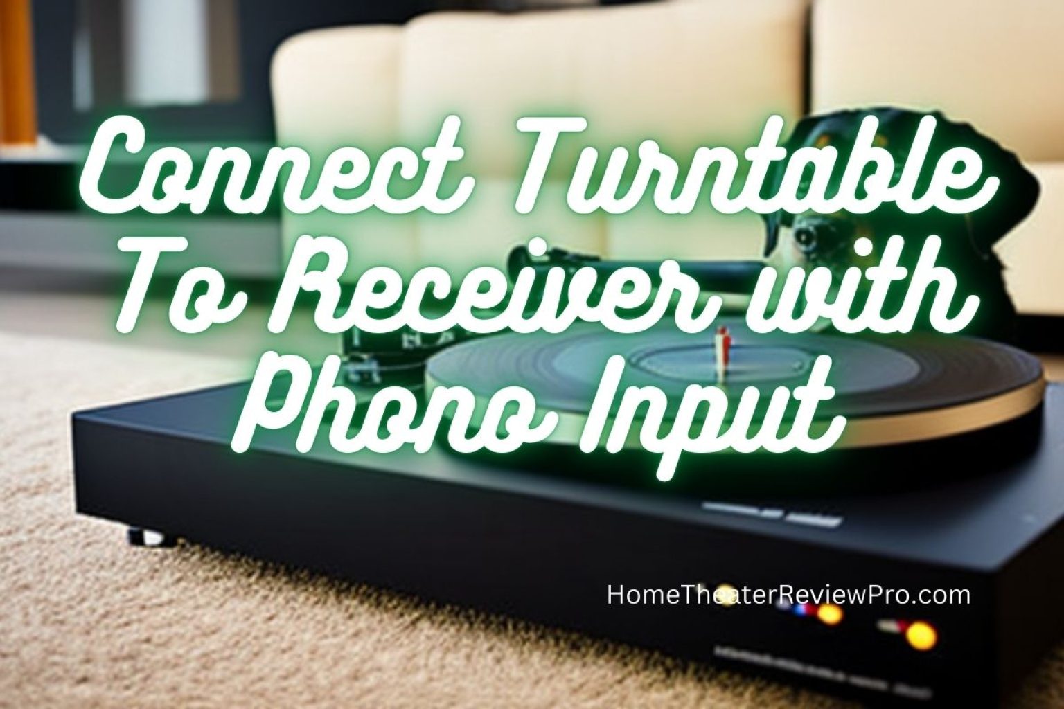 Connect Turntable To Receiver with a Phono Input - Home Theater Review Pro