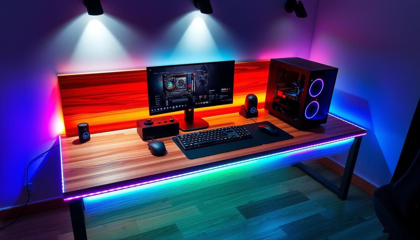 Make a custom wooden platform for immersive gaming setups.